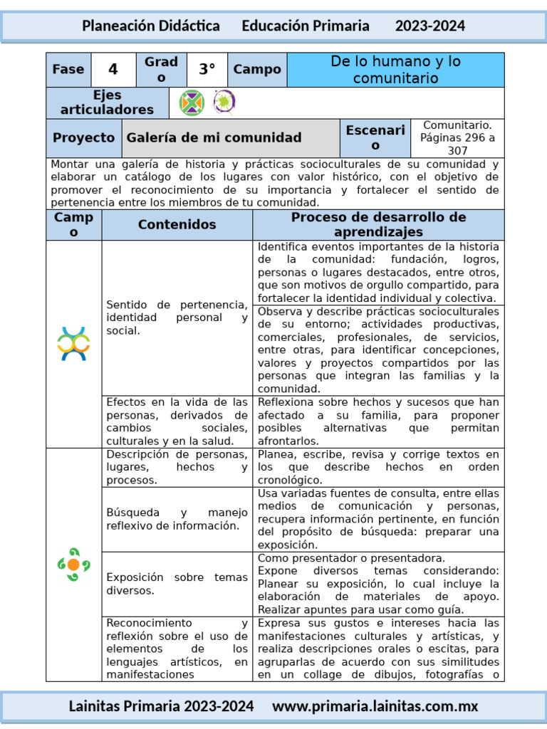 3er Grado Octubre 05 Galerã A De Mi Comunidad 2023 2024 Pdf