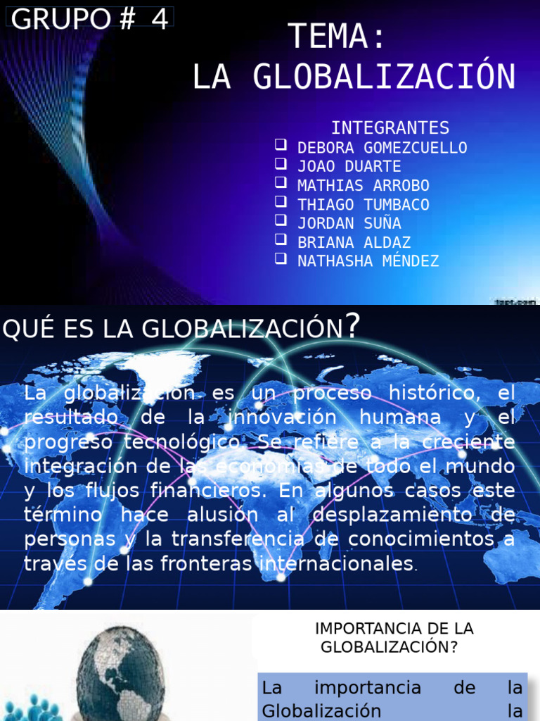 Borrador Exposicion de Eess | PDF | Globalización | Economias