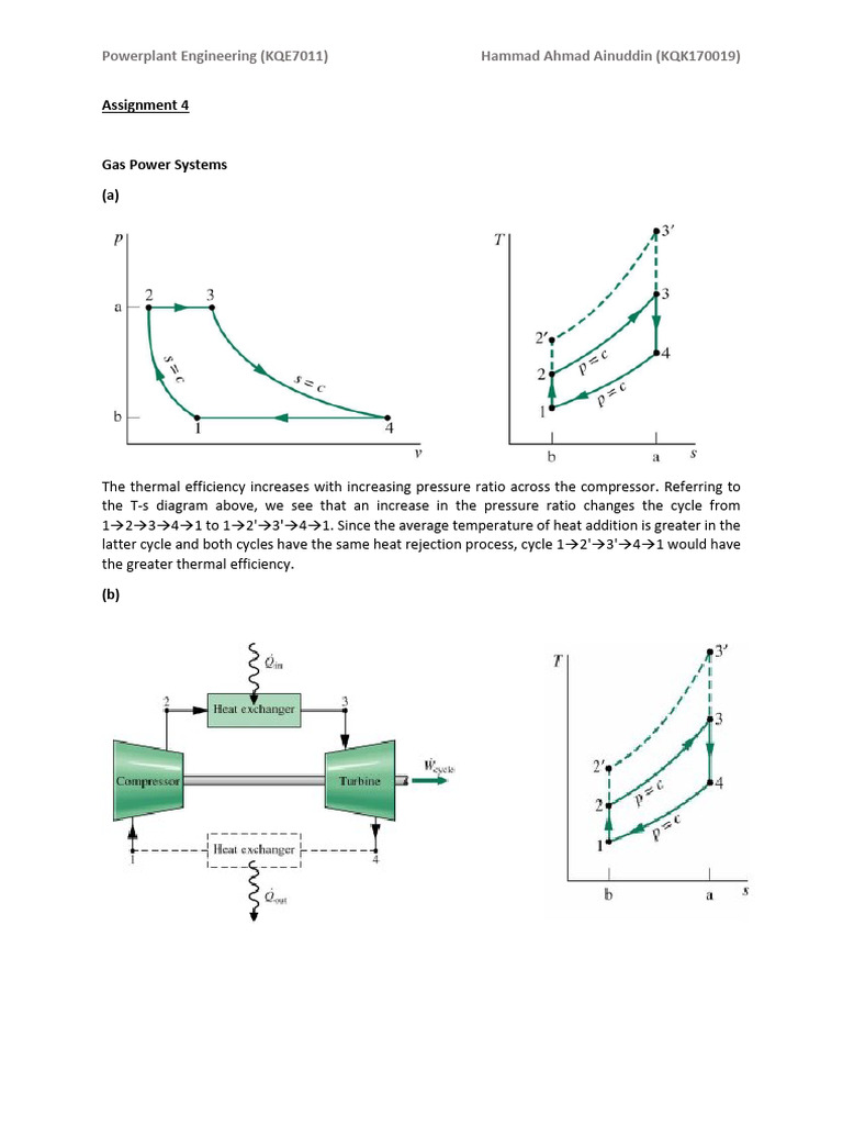 Assignment 4 Answer | PDF | Engine Technology | Physical Chemistry