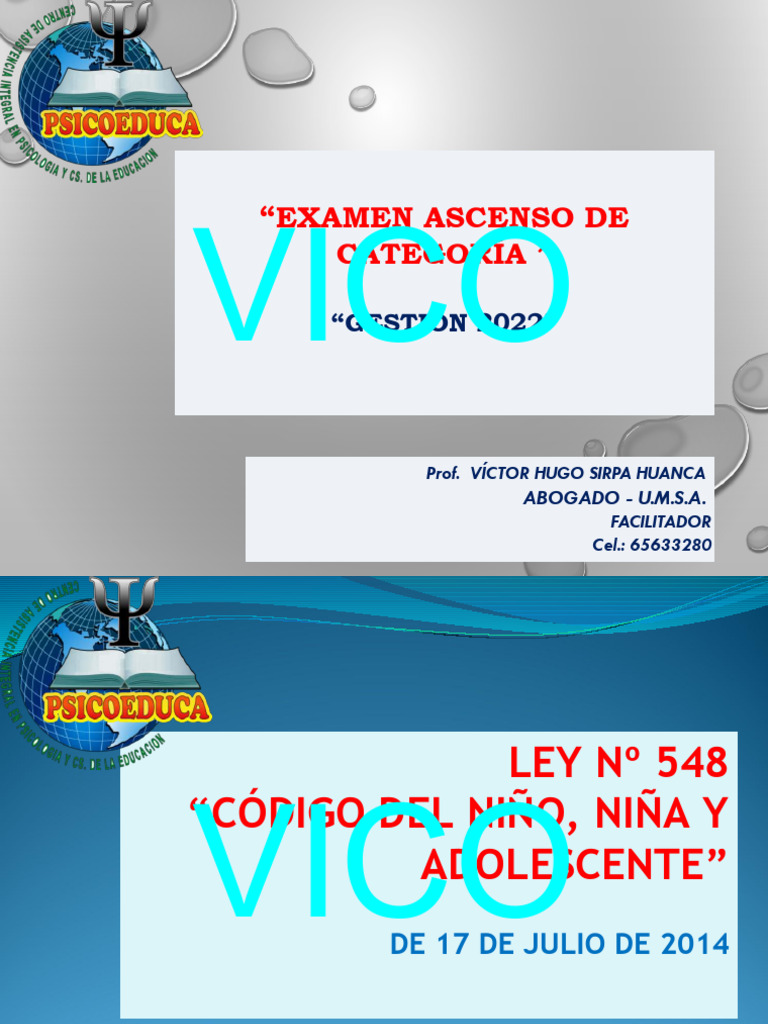 Ley 548 - Vico | PDF | Violencia | Amamantamiento