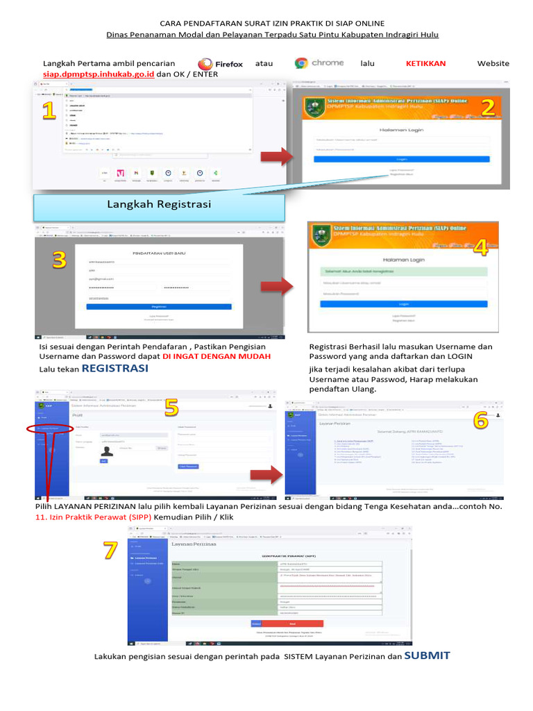 Panduan Online Dan Permohonan Sip & Pencabutan Sip | PDF