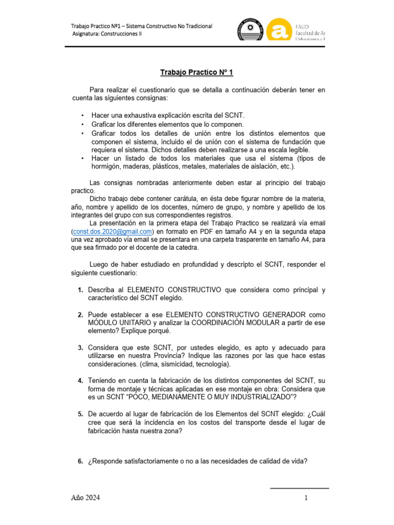 Consigna y Cuestionario de Trabajo Practico N°1 | PDF Consigna y Cuestionario de Trabajo Practico N°1 | PDF