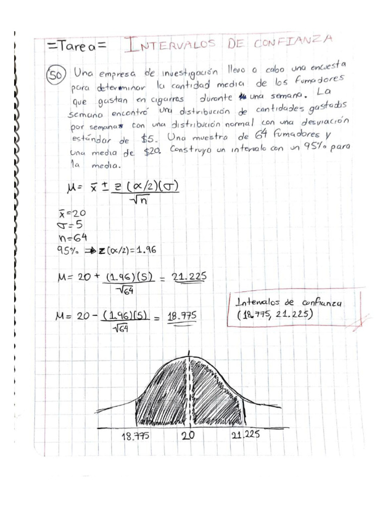 ACTIVIDAD 5 Intervalos de Confianza | PDF