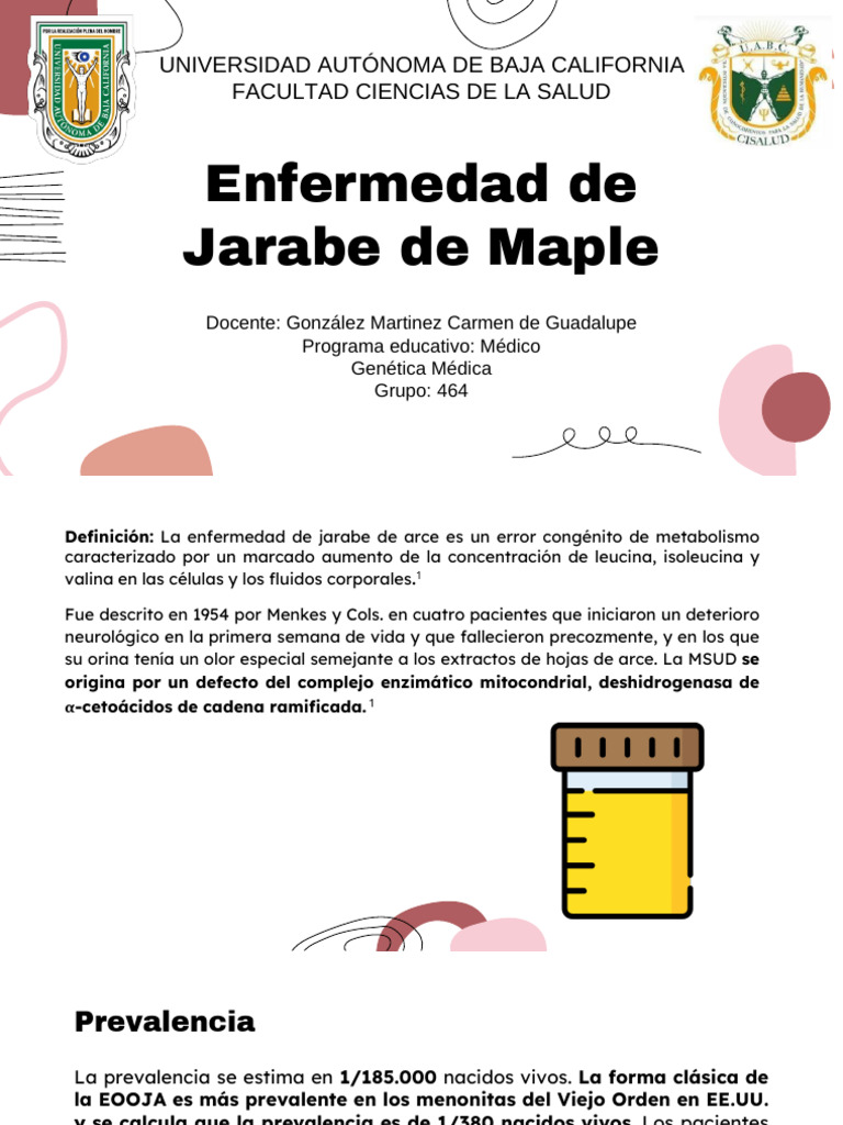 Enfermedad de Jarabe de Maple | PDF | Transaminasa