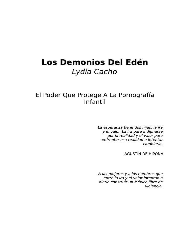 Los Demonios Del Eden Lydia Cacho | PDF
