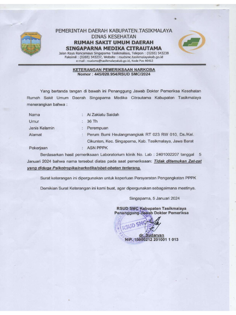 Suket Napza Ai Zaki | PDF