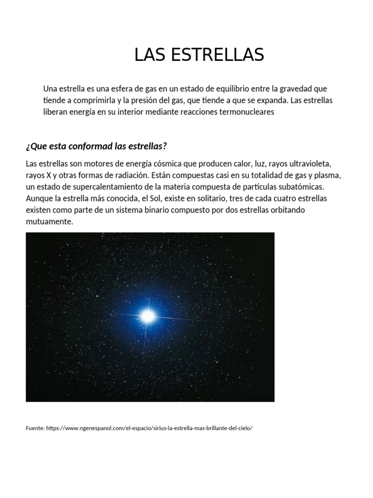Las Estrellas | PDF | Estrellas | Dom