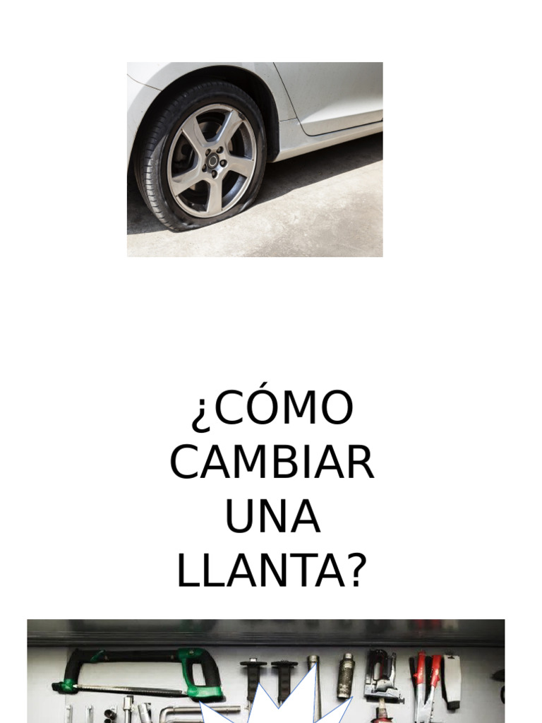Como Cambiar Una Llanta | PDF | Vehículo de motor | Vehículos