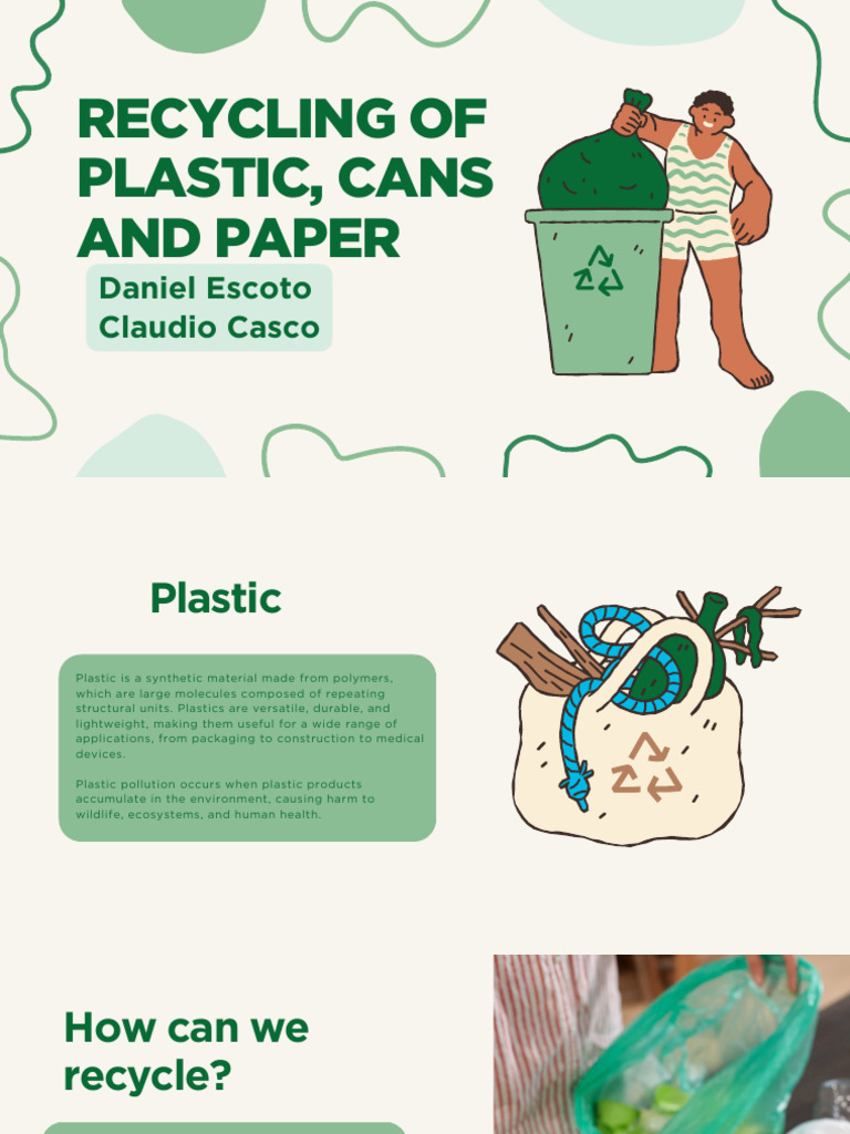 recycling of plastic, cans and paper | PDF | Plastic | Recycling