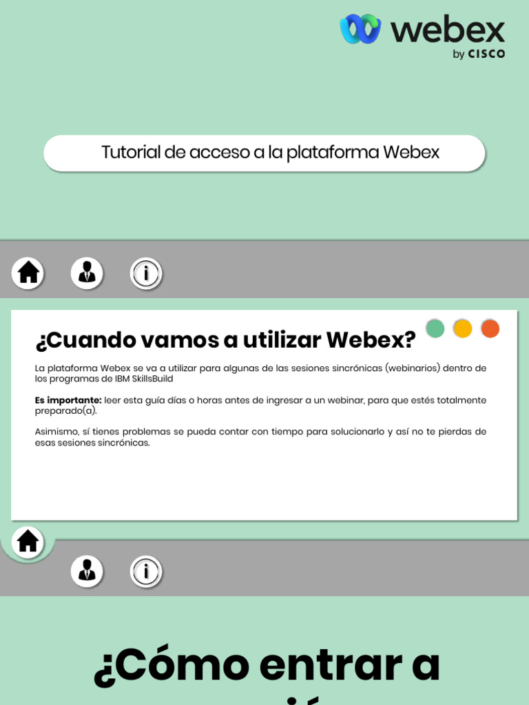 Guía de Acceso a Webex para IBM SkillsBuild | PDF | Apple Inc ...
