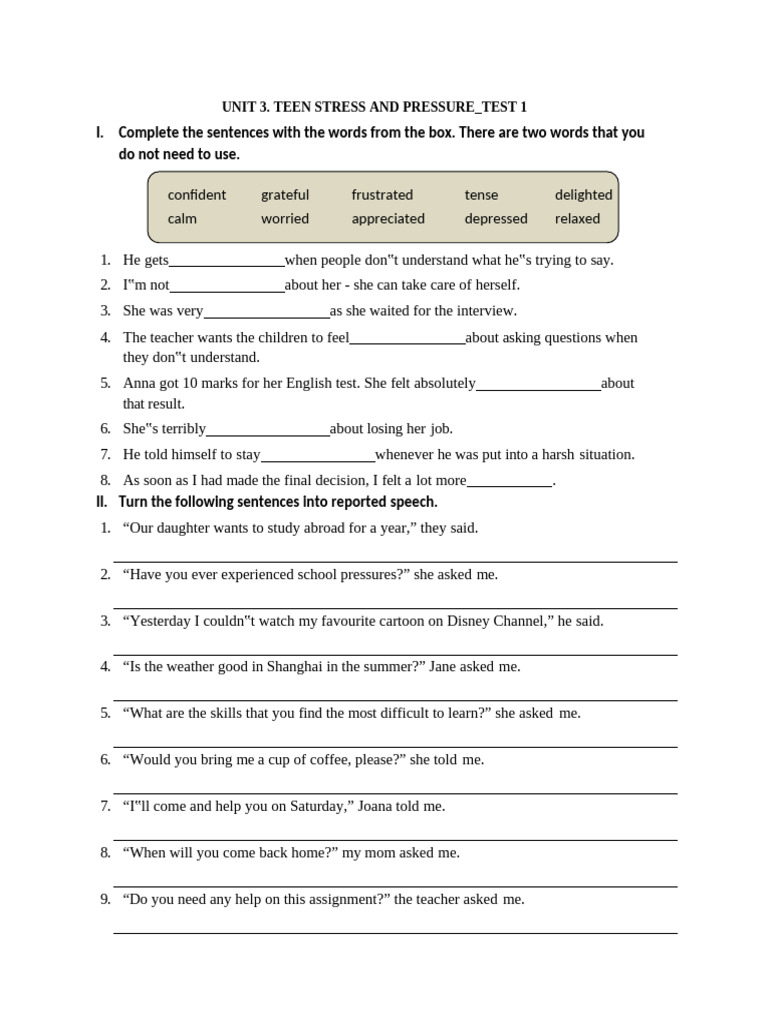 Grade 9 - U3 - T1 | PDF