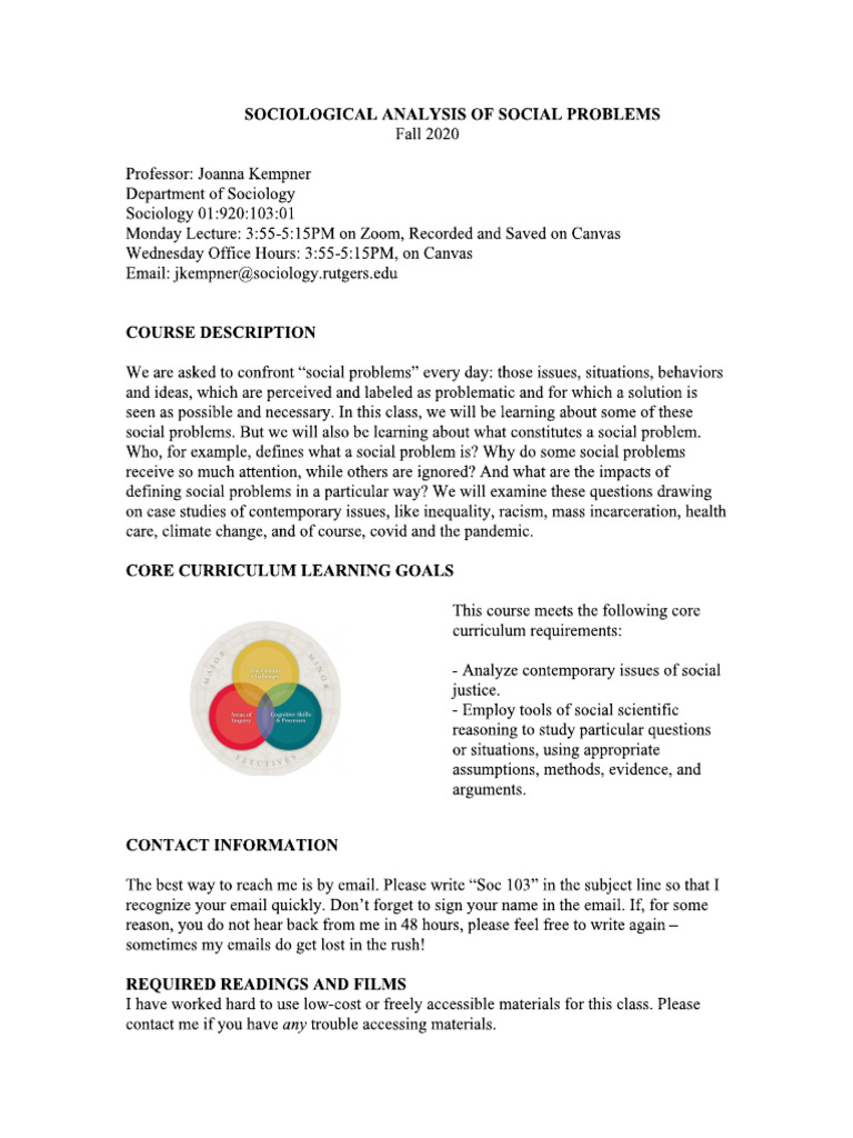 Sociological Analysis of Social Problems | PDF