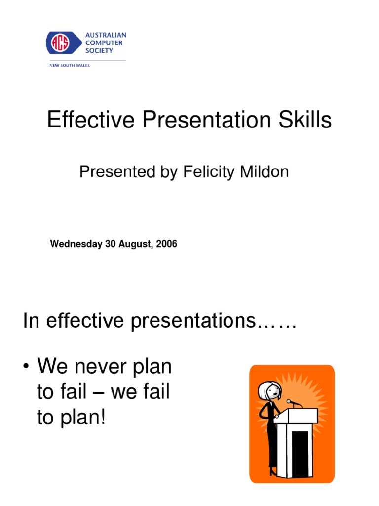 Effective Presentation Skills | PDF