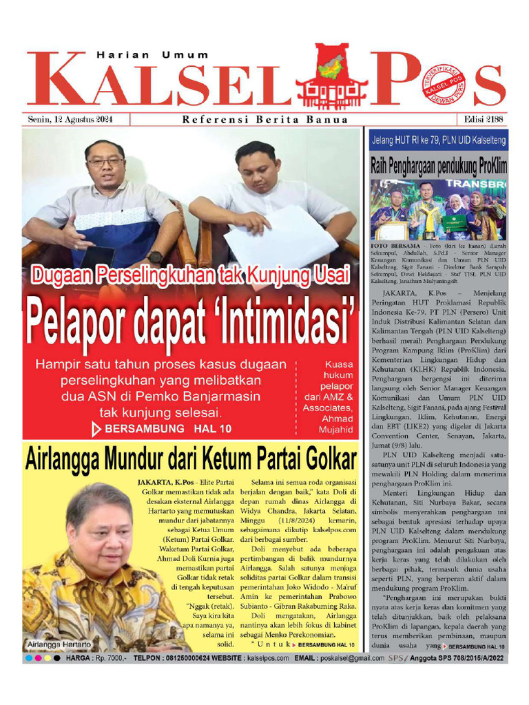 Epaper-Kalsel-Pos-Senin-12-Agustus-2024 | PDF