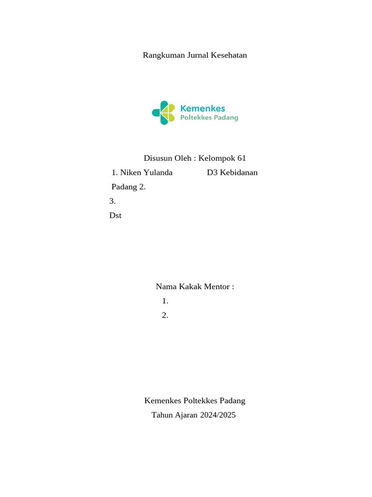 Format Rangkuman Jurnal | PDF