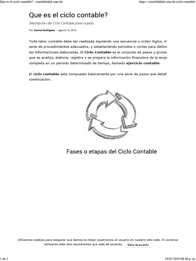 Que Es El Ciclo Contable | PDF | Contabilidad | Estado financiero