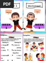 Cot 2 Worksheet Final - Grade 1 Apuyan | PDF