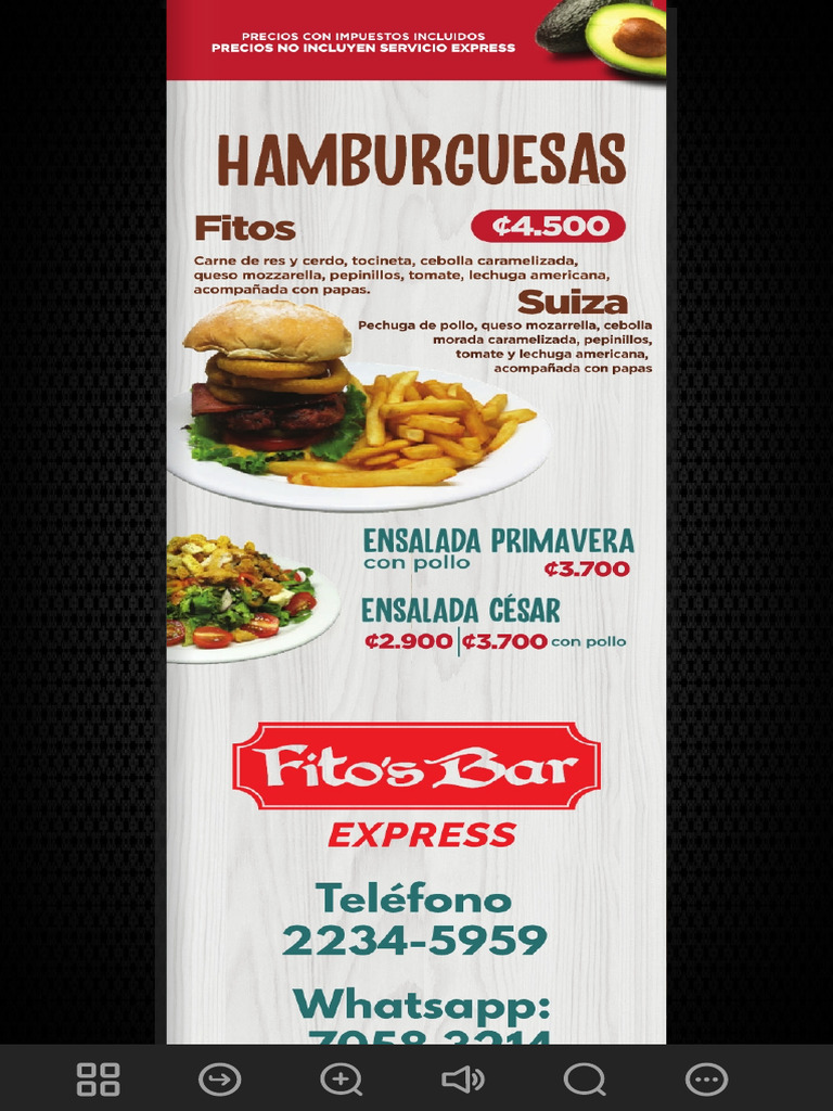 Menu Fitos | PDF