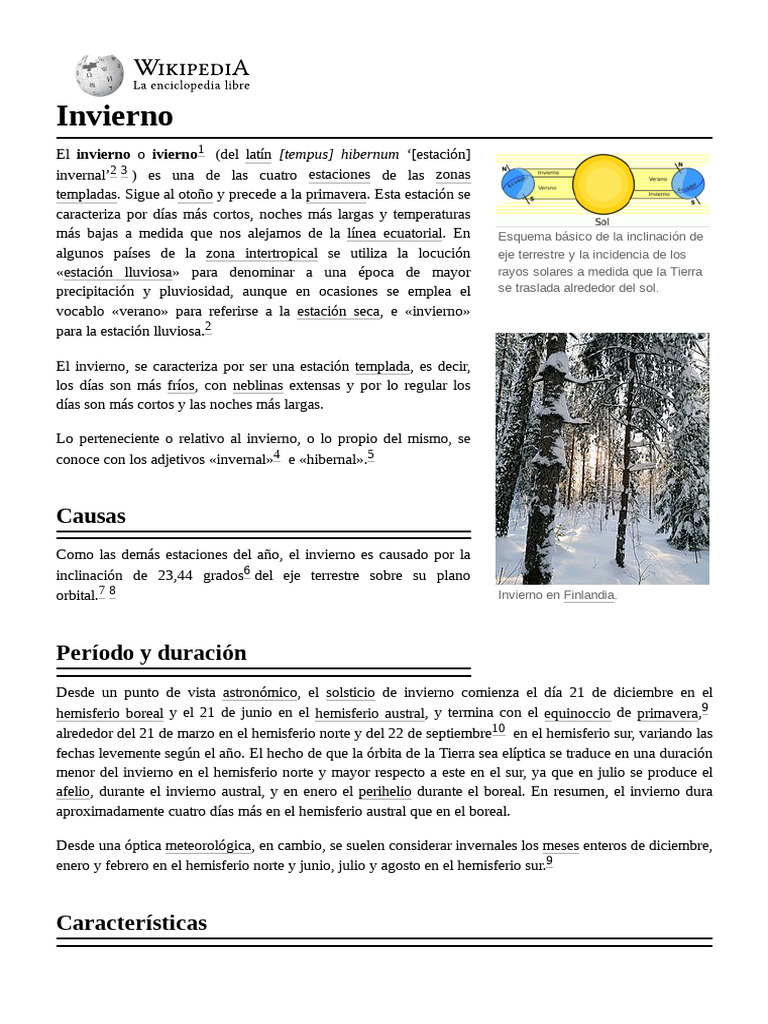 Invierno | PDF | Invierno | Ciencias de la Tierra
