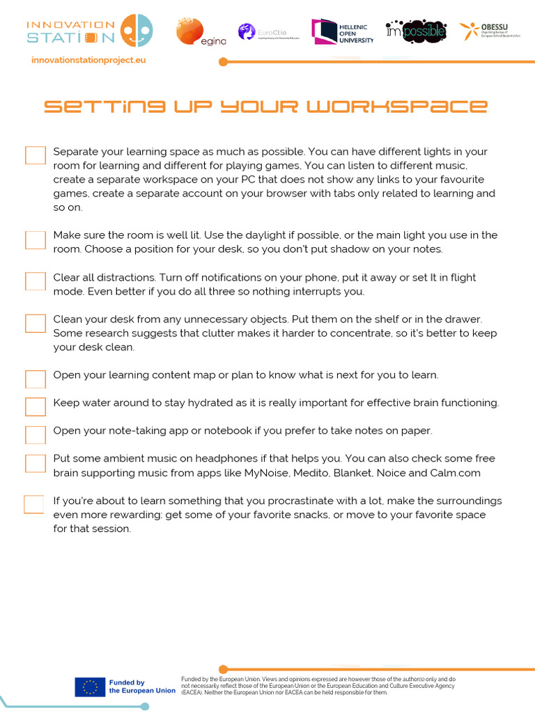 Setting Up Your Workspace | PDF | Career & Growth | Foreign Language ...
