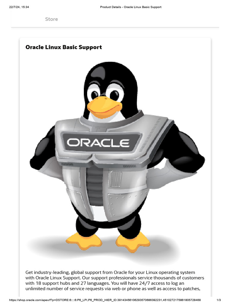 Product Details - Oracle Linux Basic Support | PDF | Oracle Corporation | Linux