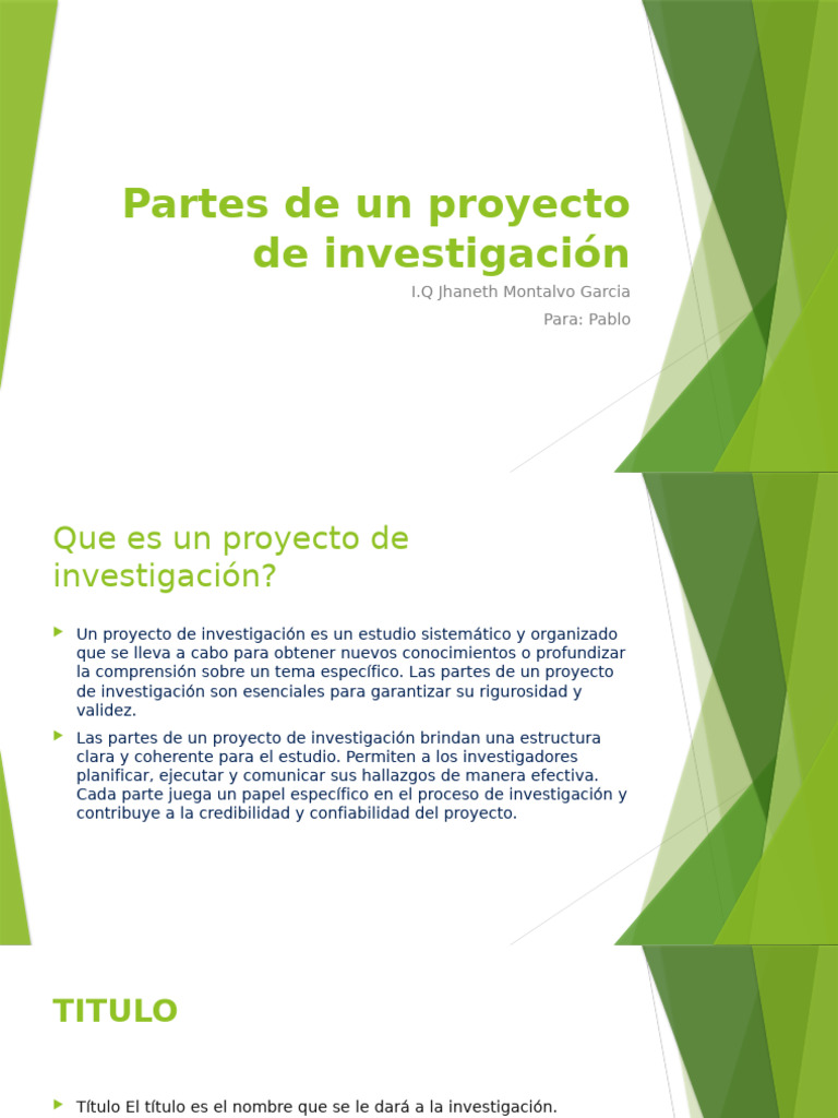 Partes Clave de un Proyecto de Investigación | PDF | Teoría | Paradigma