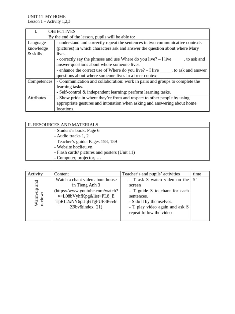TA4-Unit 11 (Lesson 1-1,2,3) | PDF | Question | Cognitive Science