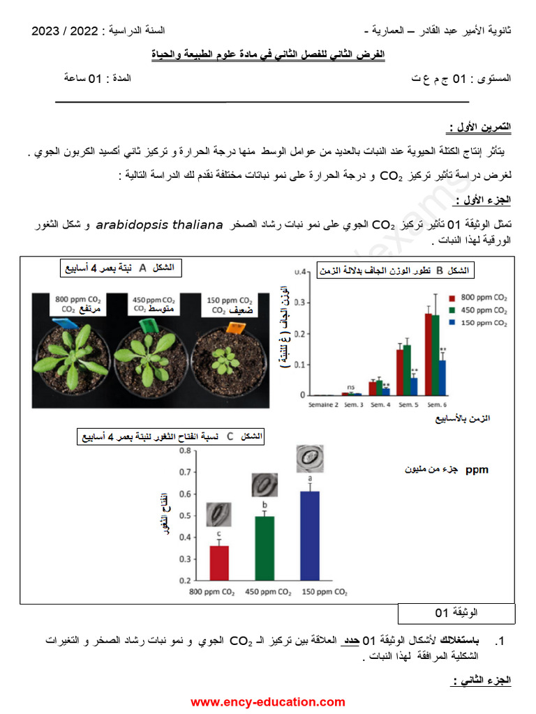 Sciences 1sci23 2trim d1 | PDF