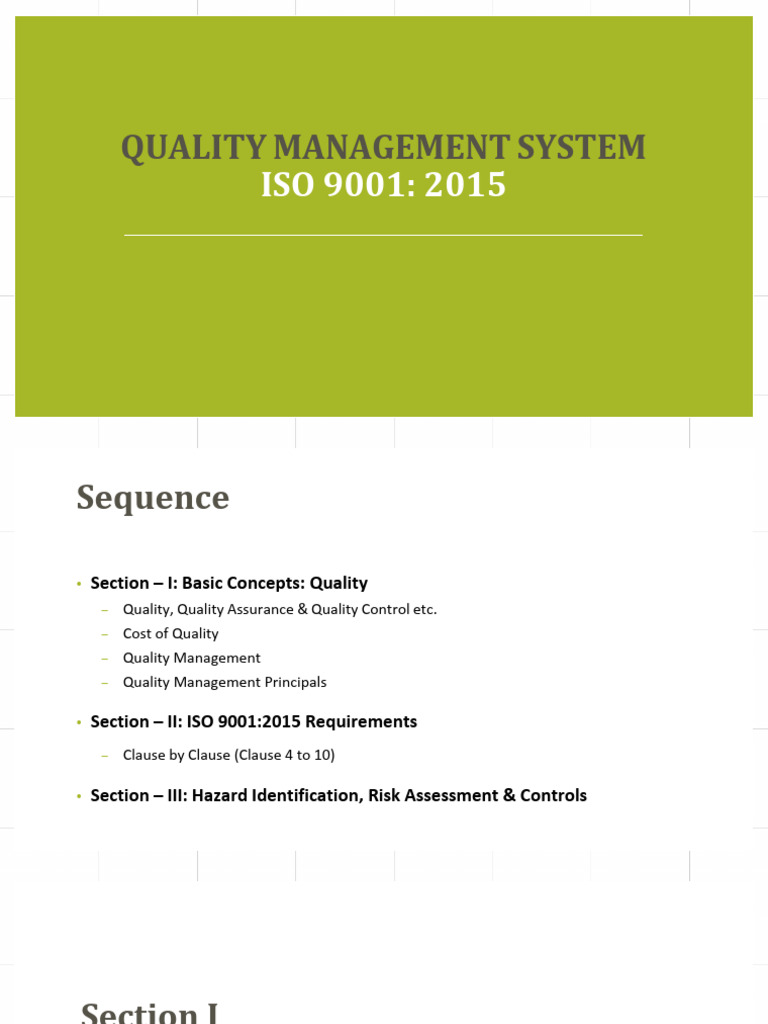 Quality Management System - Iso 9001 - 2015 | PDF | Risk | Risk Management