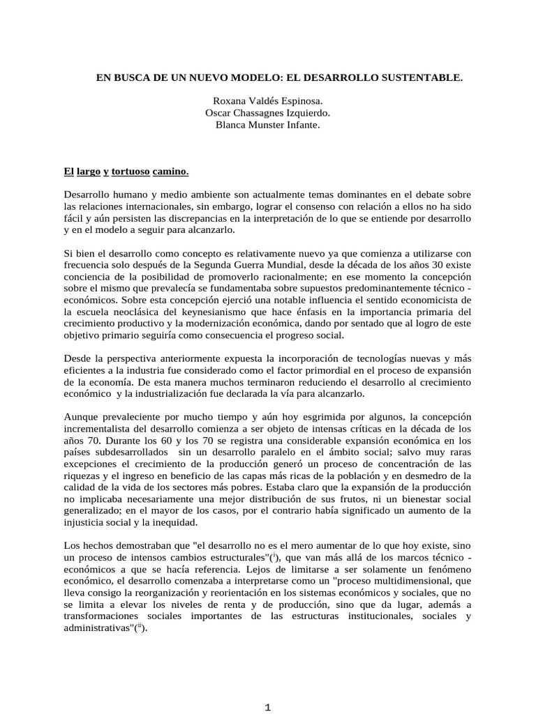 Desarrollo Sustentable Pdf Sustentabilidad Desarrollo Sostenible