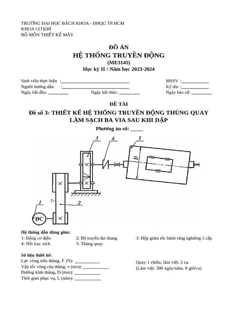 HK232 - de DA He Thong Truyen Dong - ME3145 (VN) (1) - 5-6 | PDF