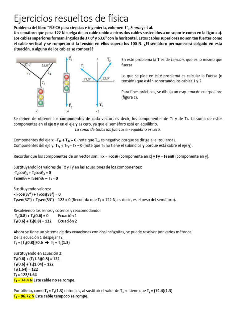 Ejercicios Resueltos de Física - Compressed | PDF | Ecuaciones | Mecánica
