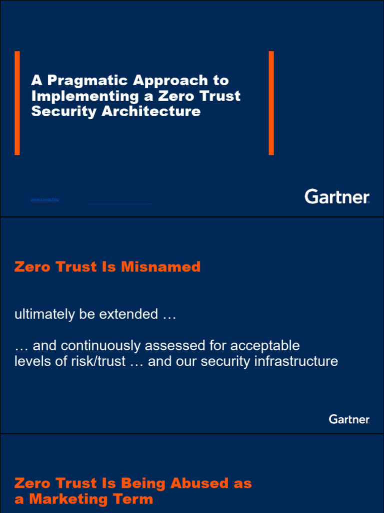 A Pragmatic Approach To Implementing A Zero Trust | PDF | Cloud Computing | Computer Network