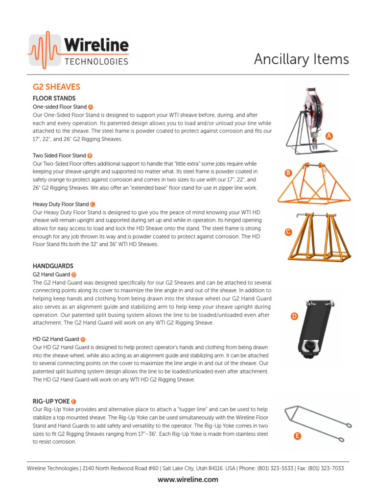G2 Rigging Sheave Ancillary Items - v3.1 | PDF | Corrosion | Manufactured Goods