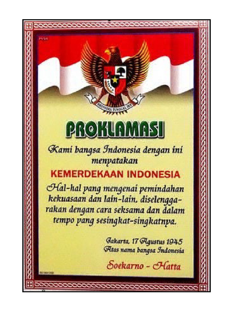 Teks Proklamasi | PDF