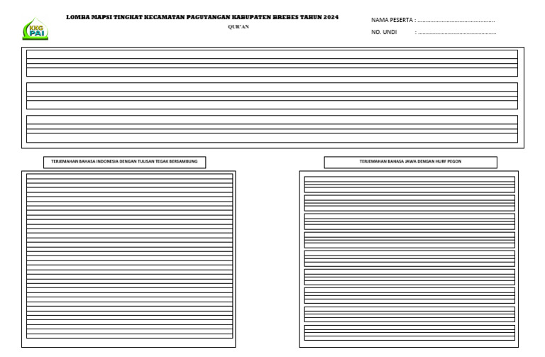Kertas Khot 2024 Surah Al Ikhlas - Diprint A3 | PDF | Kajian Bahasa Asing