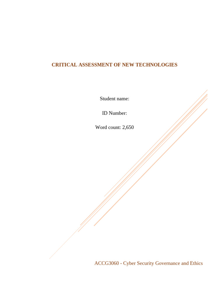 2105 Technology Assignment | PDF | Computer Security | Security