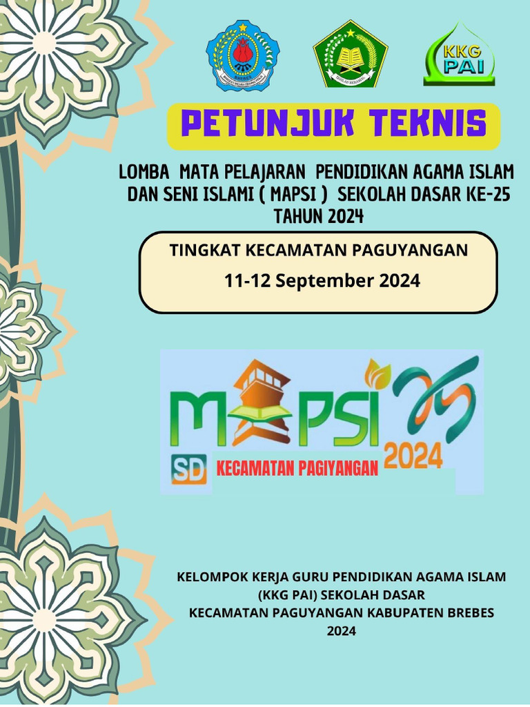 Juklak Mapsi XXV 2024 Kec Paguyangan | PDF | Karier & Perkembangan