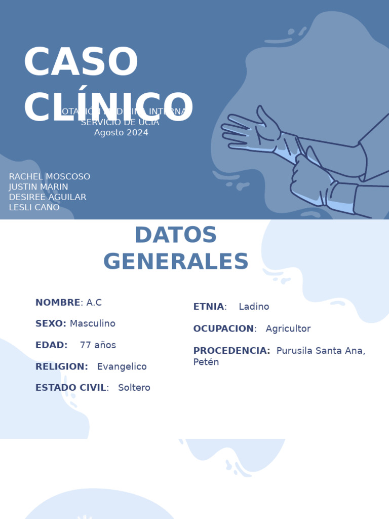 Caso Clinico Ucia | PDF | Medicina CLINICA | Enfermedades y trastornos