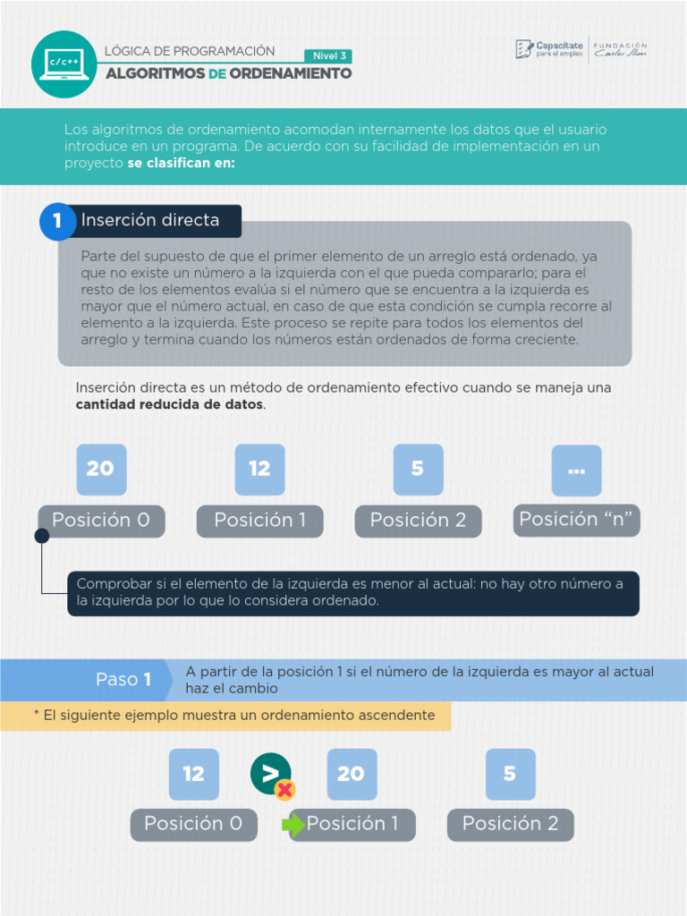 Algoritmos De Ordenamiento Pdf Estructura De Datos De Matriz Algoritmos