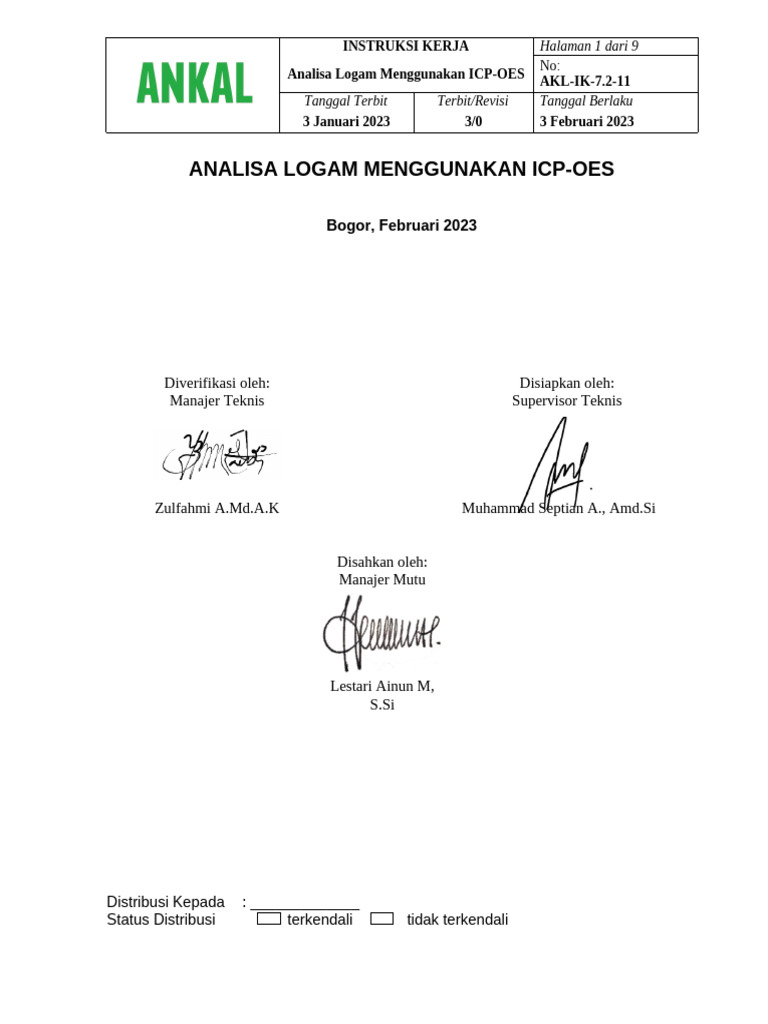 Akl Ik 7.2 11 Metals Icp Oes | PDF