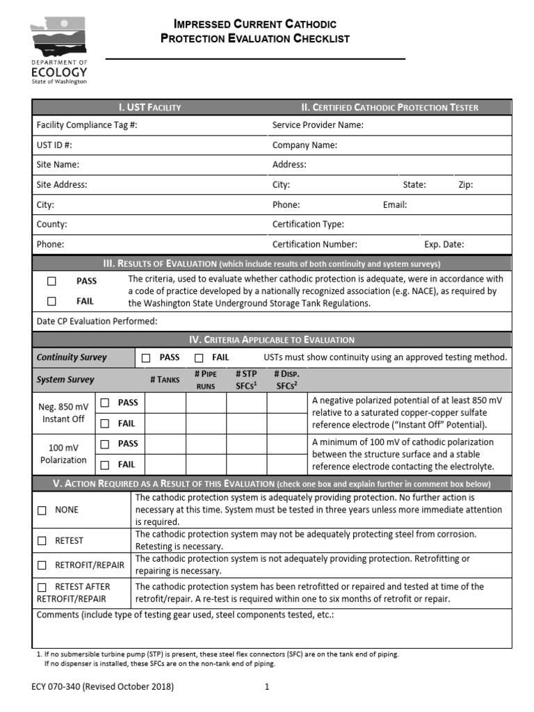 Test Form Iccp | PDF | Rectifier | Corrosion