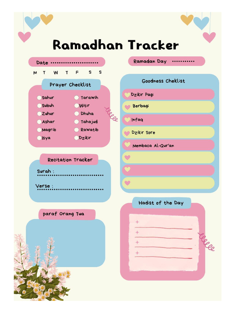 Ramadhan Tracker | PDF