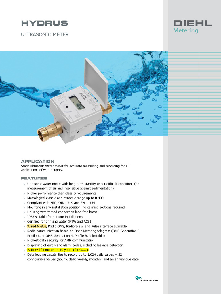 HYDRUS (1) | PDF | Flow Measurement | Cable Television