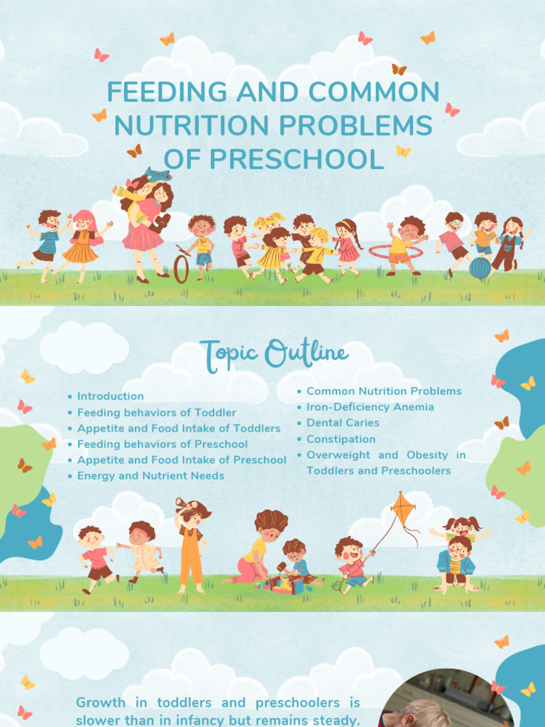 Feeding and Common Nutrition Problems of Preschool | PDF | Fat | Obesity