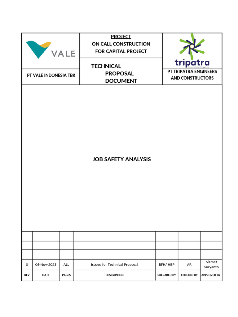 JSA-TPEC-002-Kunci Dan Penandaan Isolasi | PDF