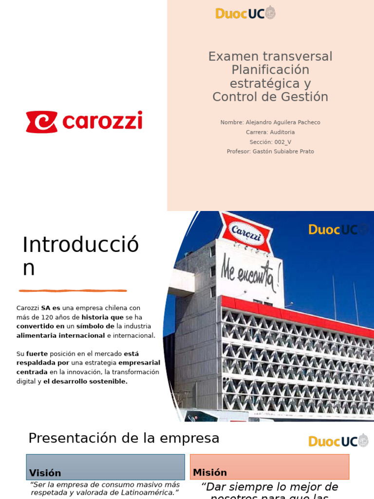 Estrategia Digital en Carozzi SA | PDF | Business | Indicador de ...