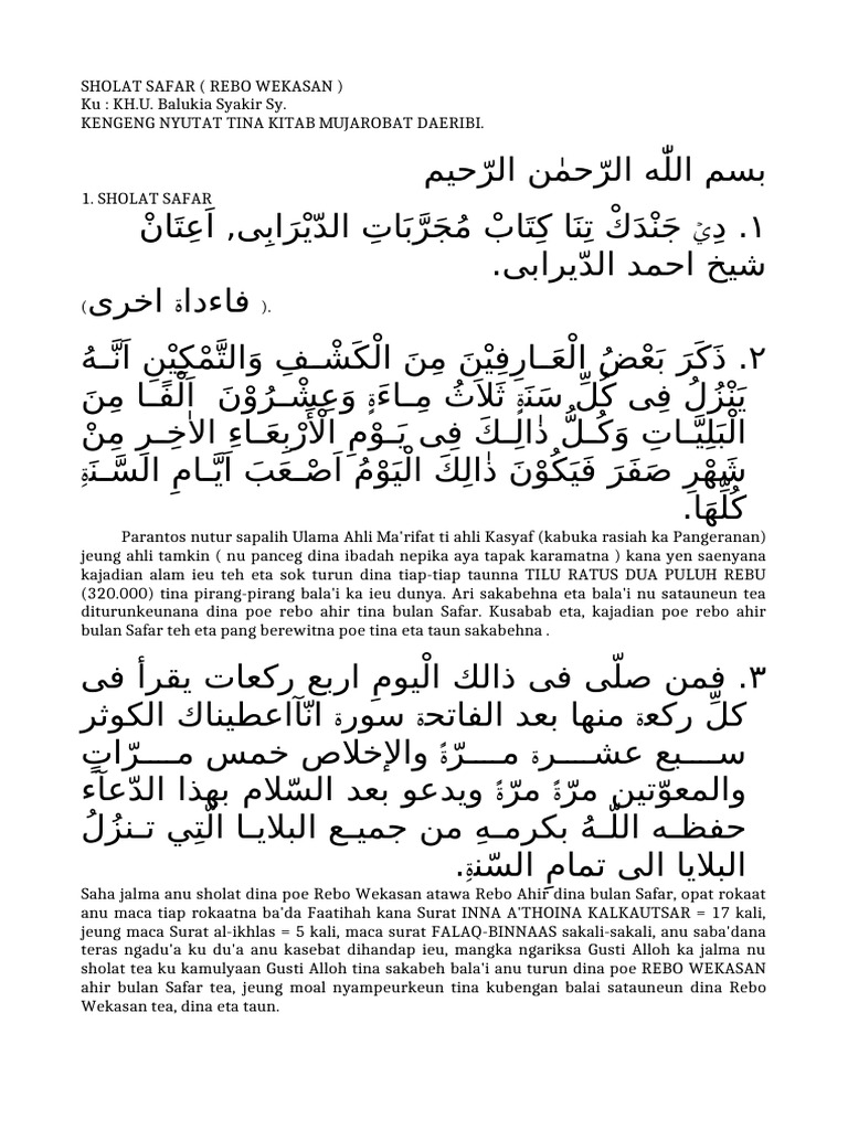 Sholat Safar | PDF