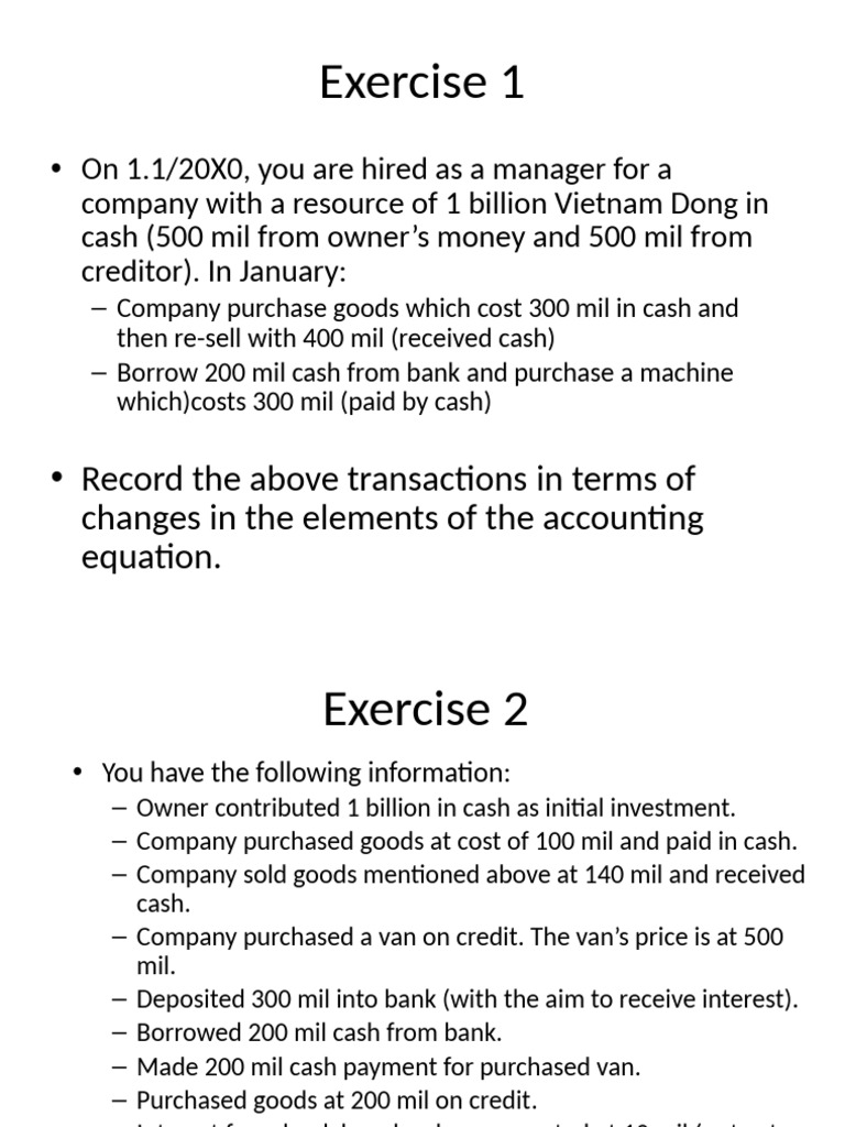 Example for Chapter 1 | PDF | Cash | Interest