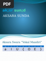 Rarangken Aksara Sunda: Fungsi dan Contoh | PDF